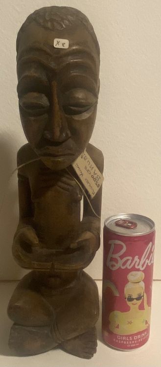 Sehr alte Handgeschnitzte Afrikanische Holz Figur (Bakuba) | Kaufen auf Ricardo