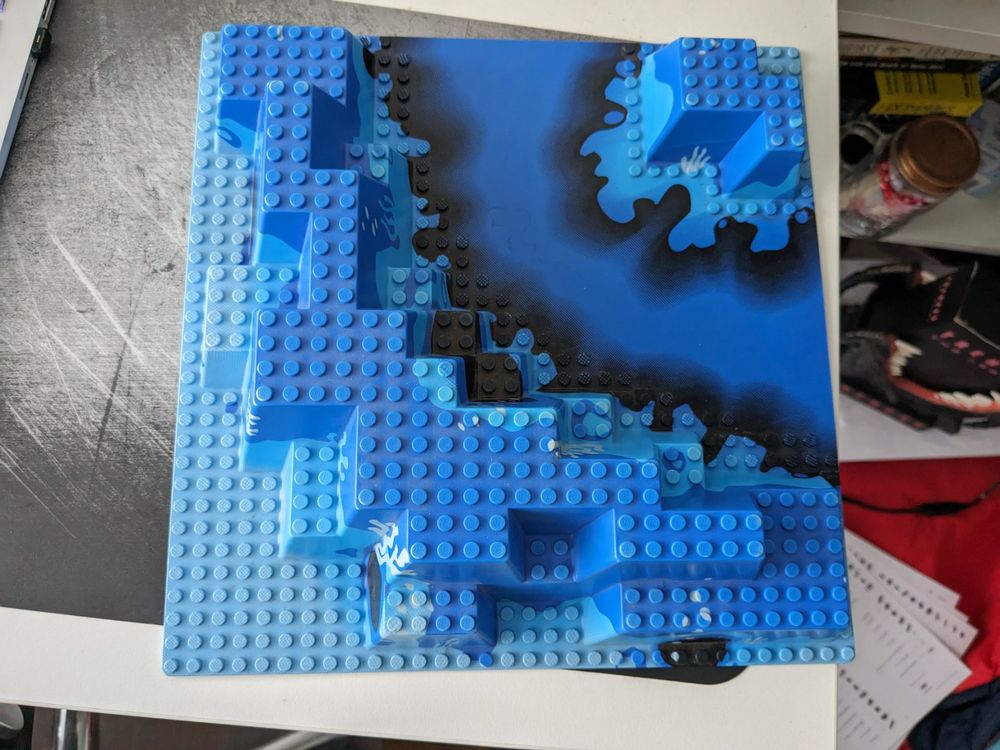 Lego 3D Base plate Canyon Blue Underwater Ocean Sea 6024 (Gebraucht) in ...