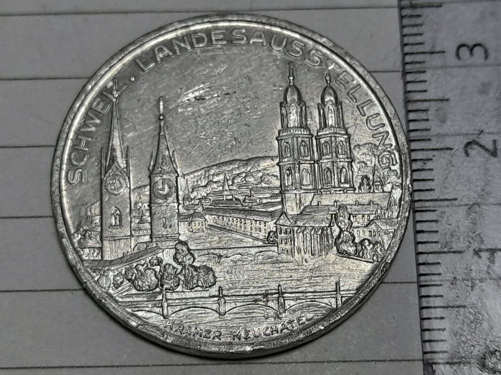 Landi-Medaille 1939 Variante Paul Kramer Neuchatel | Kaufen auf Ricardo