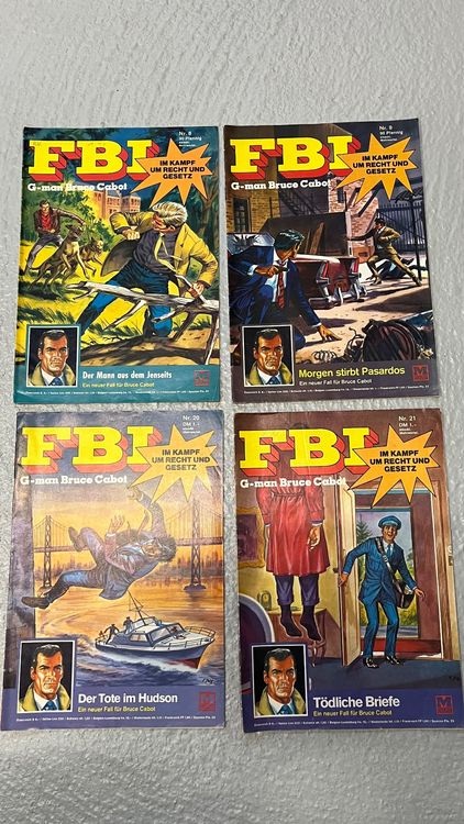 4 Original Comic Hefte aus den 70-er Jahren FBI | Kaufen auf Ricardo