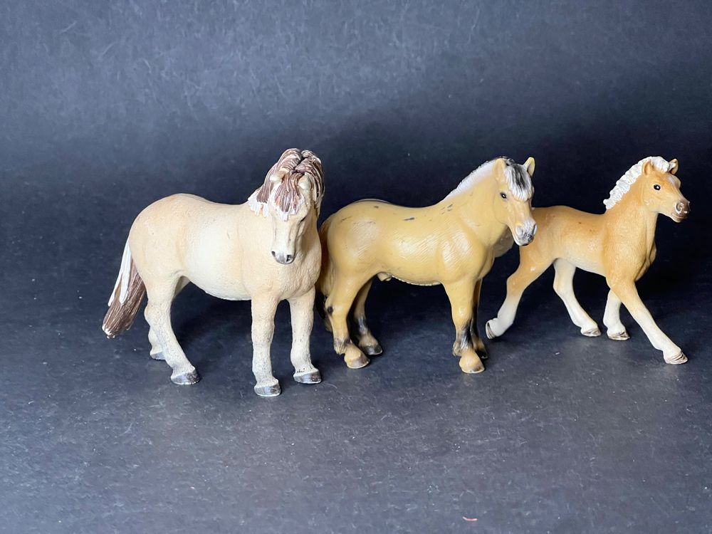 Schleich Fjordpferde Stute Hengst Fjordpferd Ford Pferd | Kaufen auf Ricardo