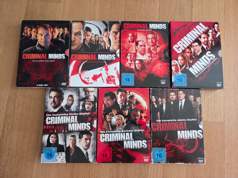 Criminal Minds, Staffel 1-7 auf DVD (Gebraucht) in Wädenswil für CHF 1 – mit Lieferung auf ...