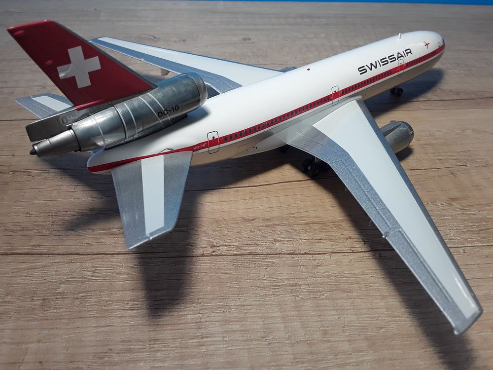 SWISSAIR _ McDonell Douglas DC10 _ HB-IHF _ metall _ 1:200 (Gebraucht ...
