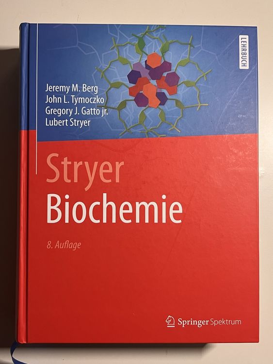 Stryer Biochemie (Gebraucht) in Arth für CHF 20 – mit Lieferung auf ...