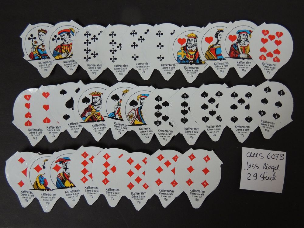 aus 607 B, Jass Riegel 29 Stück | Kaufen auf Ricardo