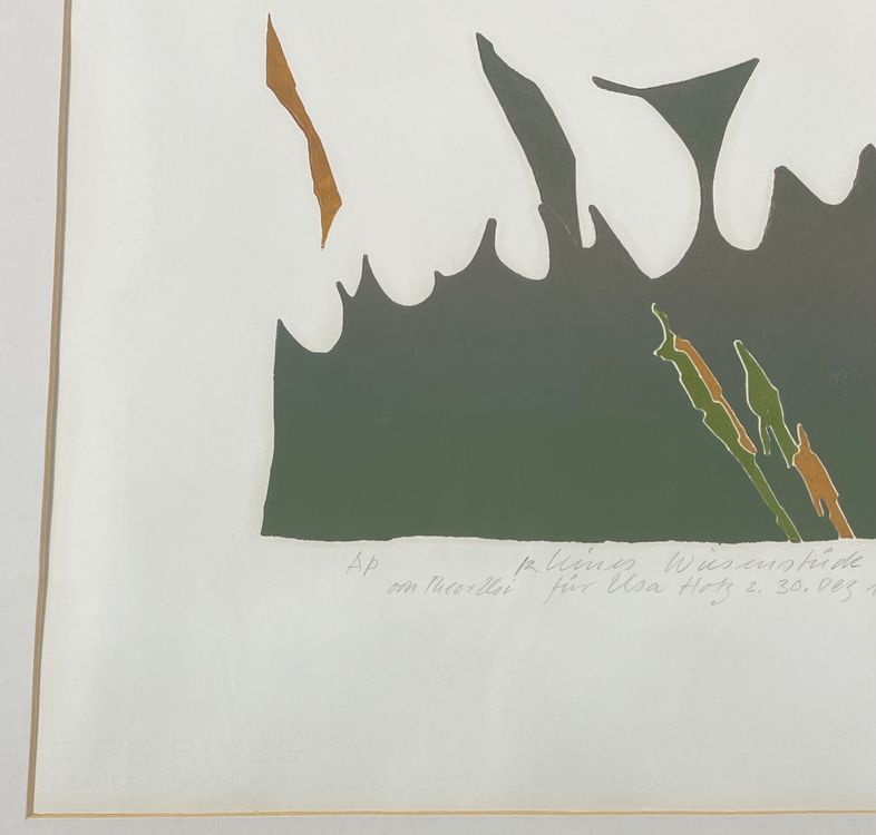 Moderne Interessante Lithographie unleserlich Signiert (Gebraucht) in Root für CHF 5 – mit ...