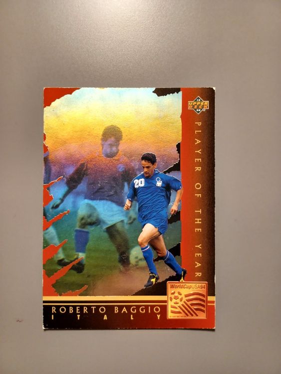 WM 1994 ROBERTO BAGGIO Italia Holo/Foil Insert Card (Gebraucht) in ...