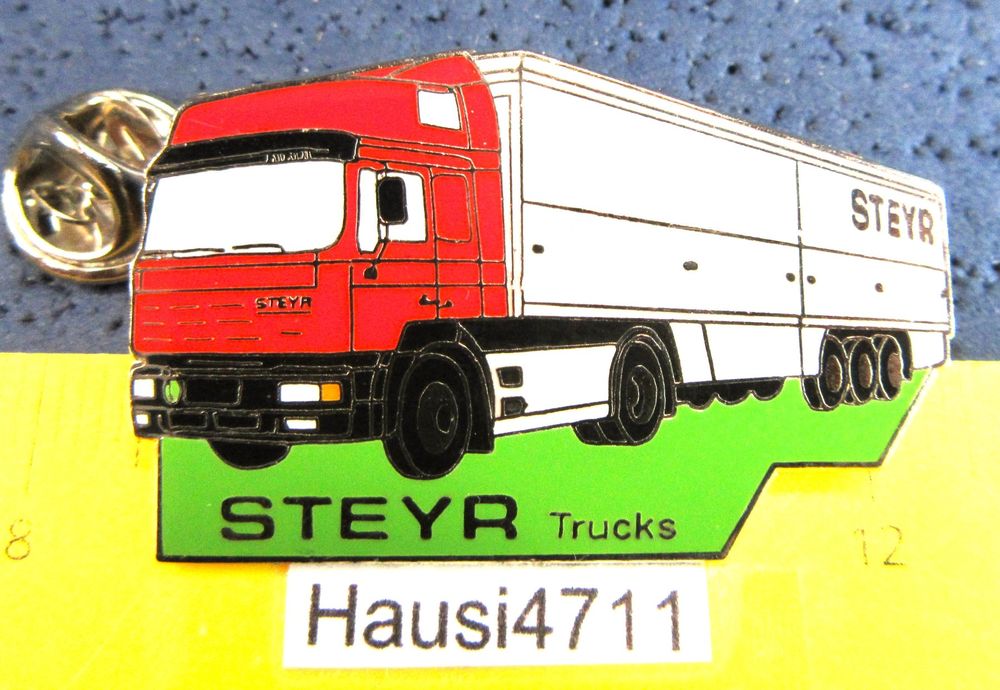 STEYR LKW SATTELSCHLEPPER PIN ENAMEL 40mm LLAANNGG SILBRIG (Gebraucht) in Ettingen für CHF 7.95 ...
