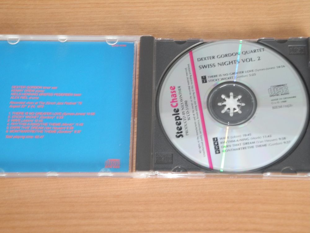 DEXTER GORDON QUARTET: SWISS NIGHTS VOL 2 - STEEPLECHASE (Neu (gemäss Beschreibung)) in ...