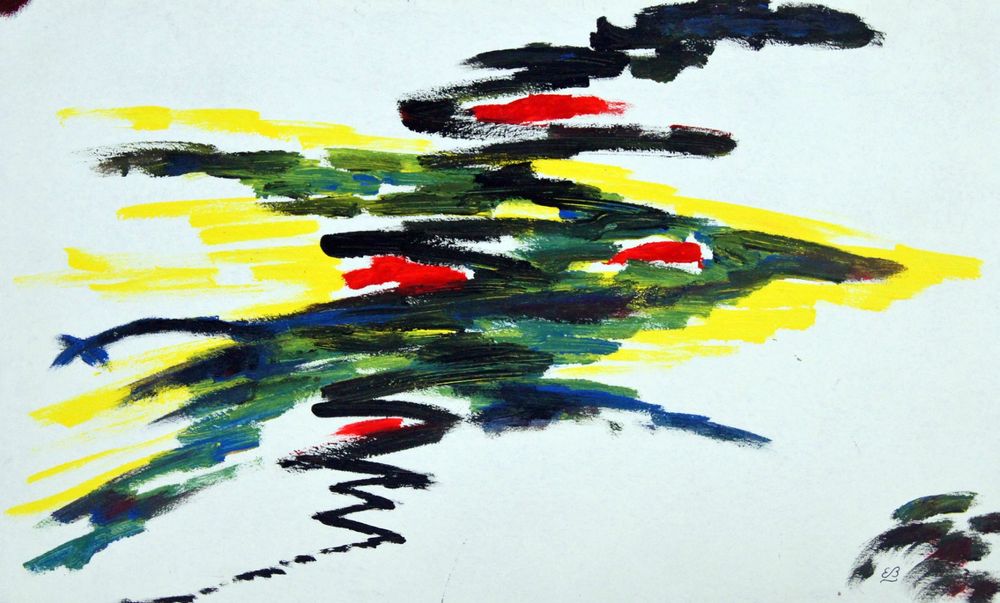 kl. Gemälde: Ein Viech | Kaufen auf Ricardo