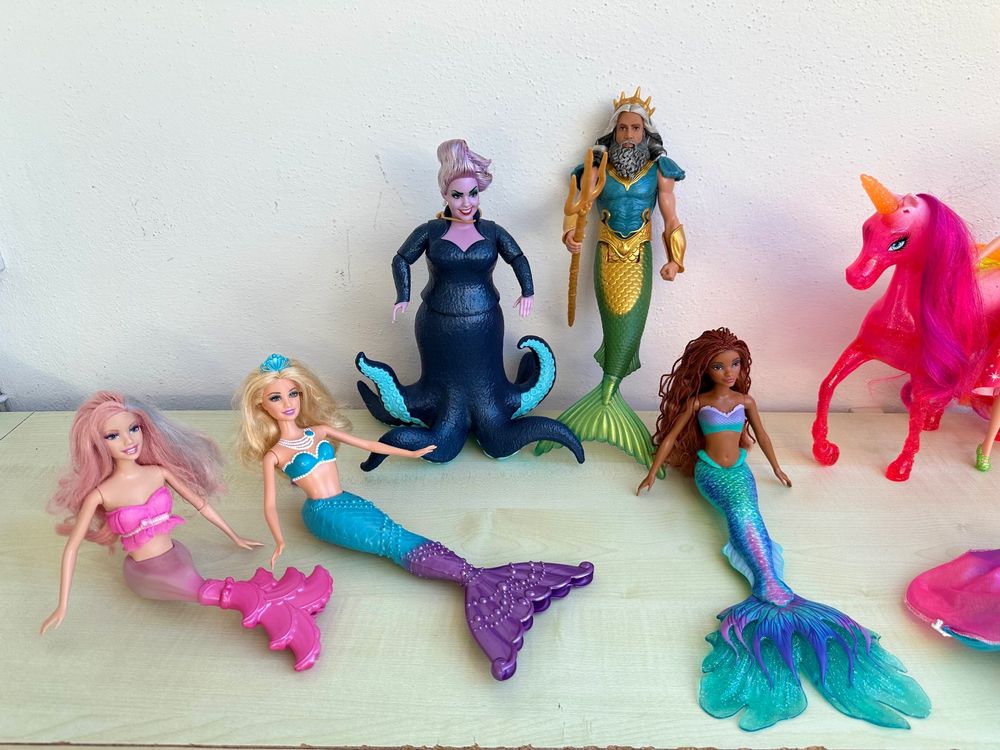 Barbie Meerjungfrau Welt mit Ariel, König Triton etc. (Neu (gemäss ...