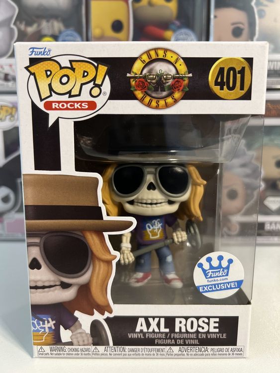 Funko POP! Rocks Guns N' Roses Axl Rose (Skeleton) Limitée (Neu und ...