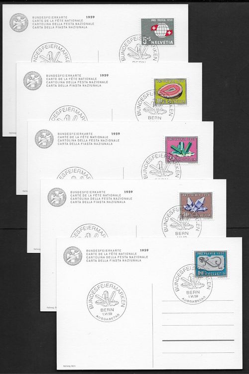 1959 BF 5 Karten illust. kompl. Serie ERSTTAG selten ab 1.- (Gebraucht ...