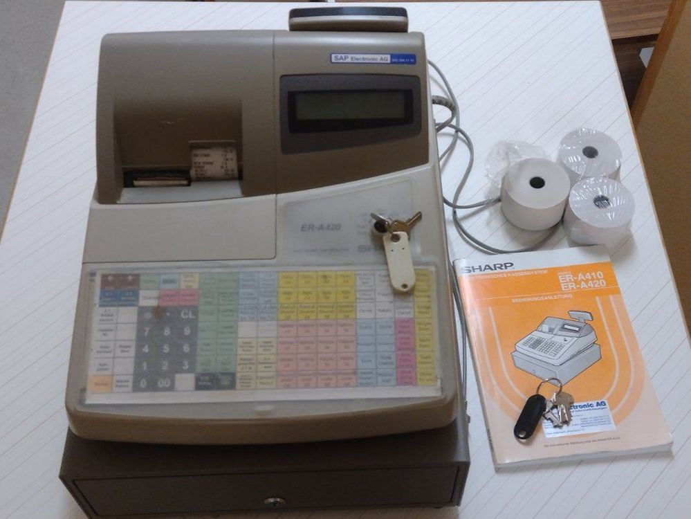 Registrierkasse SHARP ER-A420 (Gebraucht) in Reichenburg für CHF 40 – nur Abholung auf Ricardo ...