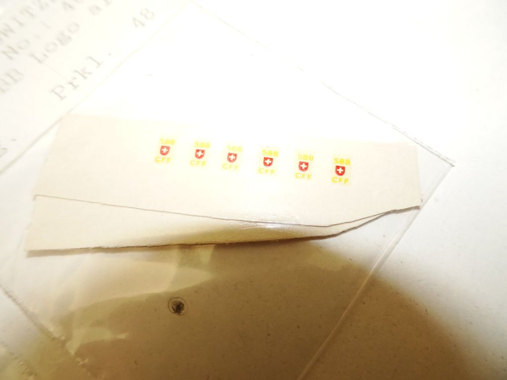 5 RUCO Bögen Schiebebilder Decals SBB CFF Wappen Nr. 40130 | Kaufen auf ...