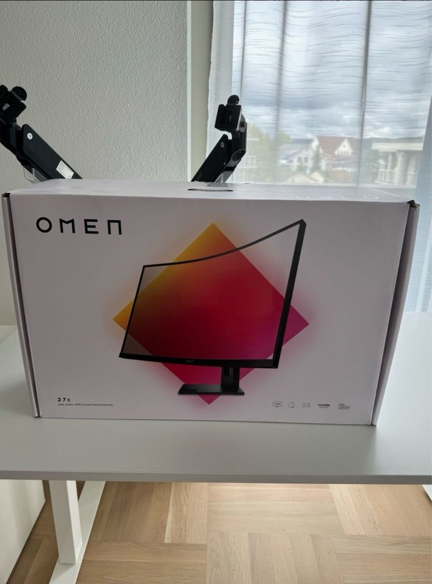 HP OMEN 27c Gaming Monitor – 27” Curved, QHD, 240Hz, 1ms, OV (Gebraucht ...