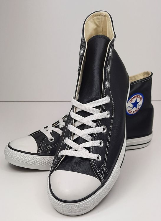 CONVERSE Chuck Taylor All Star Hi Leder schwarz Gr. 46 (Neu (gemäss ...