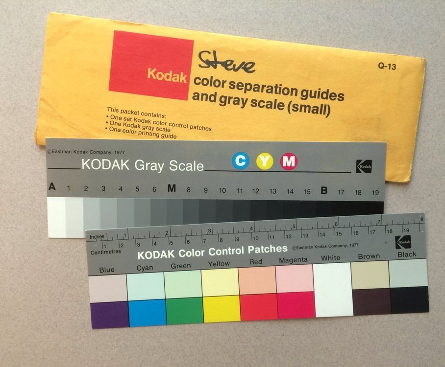 Vintage Kodak Calibration Color Separation Guides Grey Scale | Kaufen ...