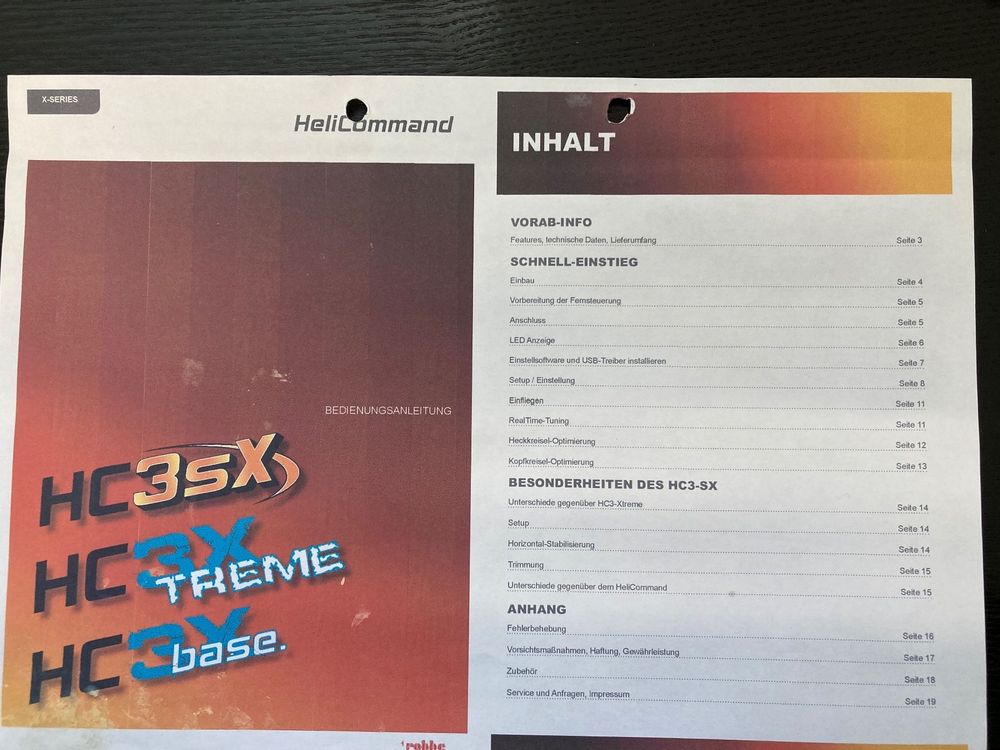 HeliCommand HC3sX, Stabilisierungssystem | Kaufen auf Ricardo