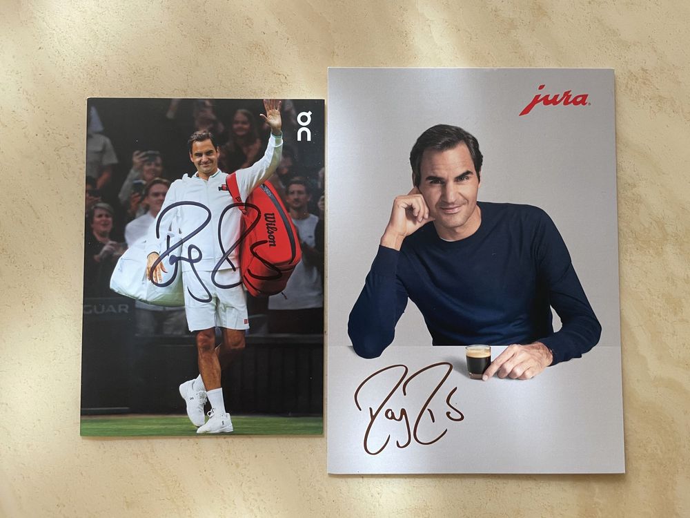 Roger Federer Autogramm und Sponsor Karte Rare (Neu und ...