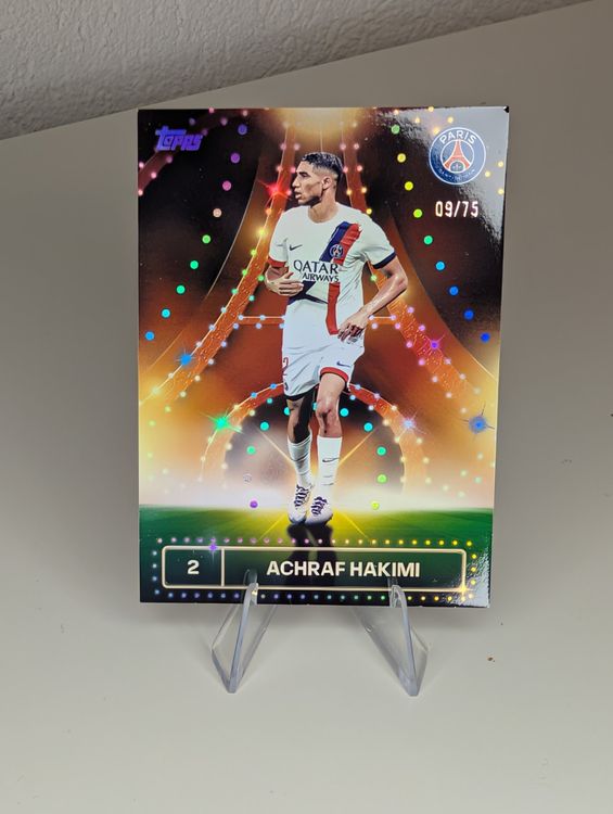 Topps Achraf Hakimi Paris SG Karte /75 - Rarität! (Neu (gemäss ...