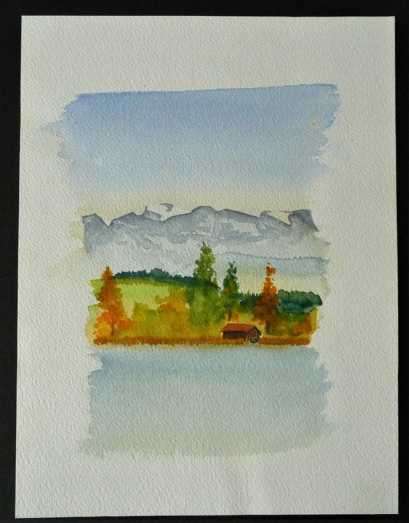 schönes Aquarell | Kaufen auf Ricardo