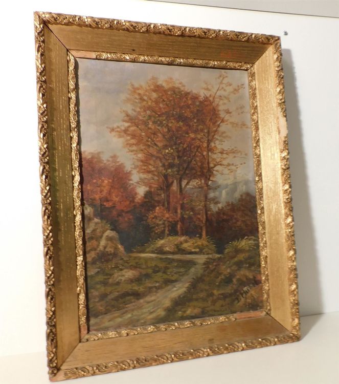 Rausverkauf - Oelbild Bild sign antik Bild Gemälde (Gebraucht) in ...