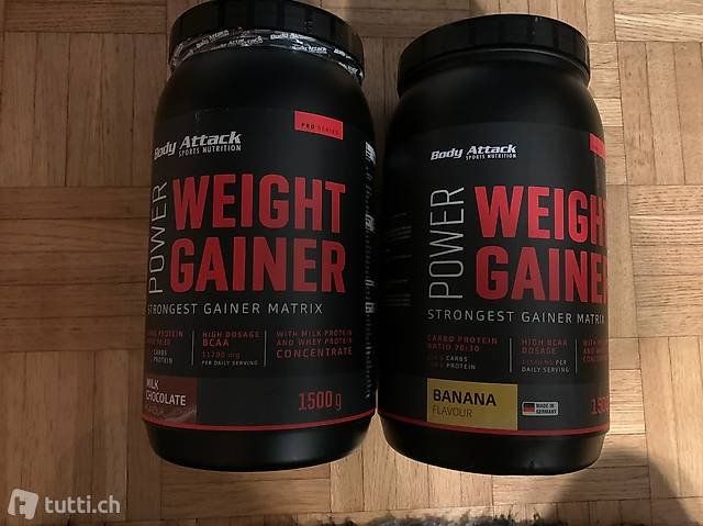 Powerfood Body Attack Weight Gainer Banana / Milk Chocolate (Gebraucht ...