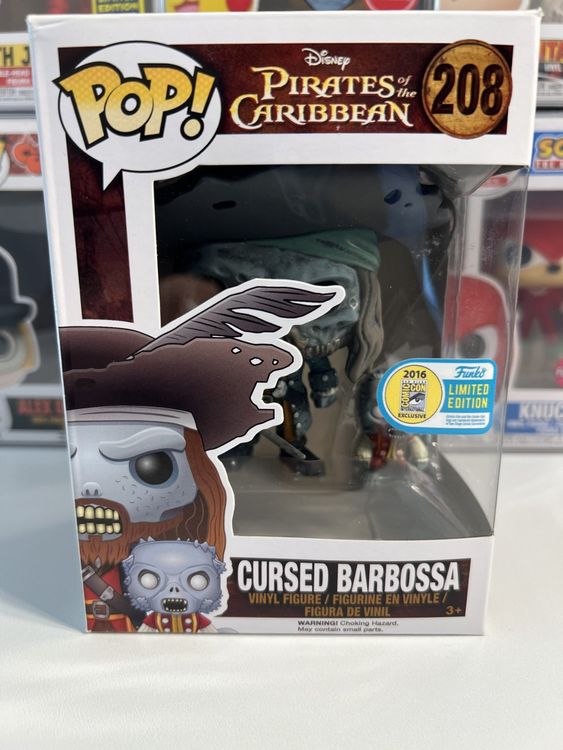 Funko POP! Pirates of the Caribbean Cursed Barbossa & Monkey (Neu und ...