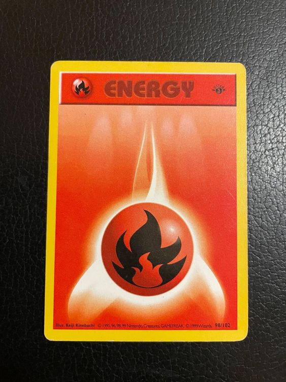 Base Set Fire Energy 98/102 1st edition Shadowless Ab 1 (Gebraucht) in ...