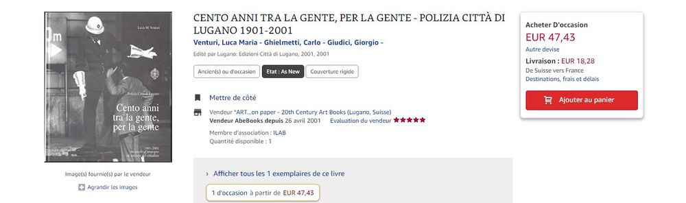 100 ANNI TRA LA GENTE PER LA GENTE POLIZIA CITTÀ DI LUGANO (Gebraucht ...