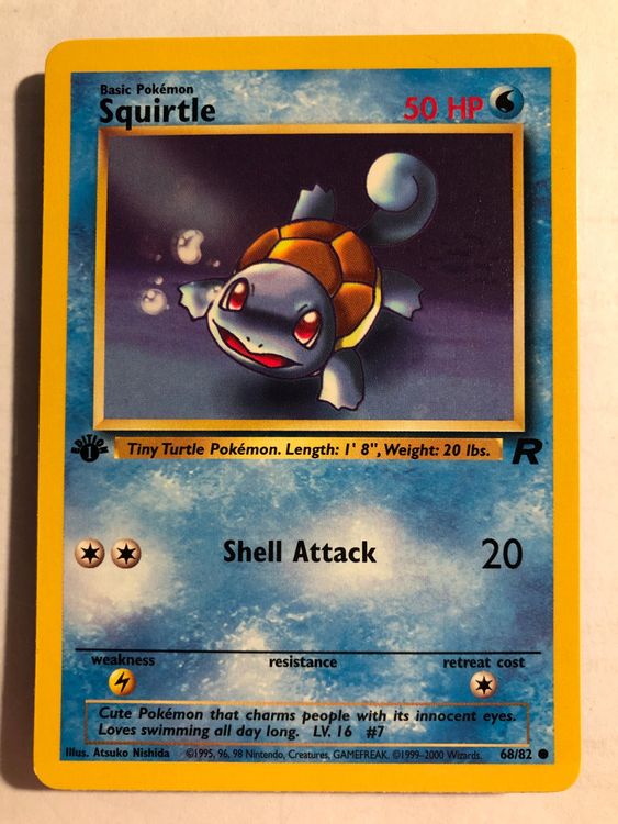Squirtle 1st Team Rocket - MINT - ab 1.- (Gebraucht) in Giubiasco für CHF 6 – mit Lieferung auf ...