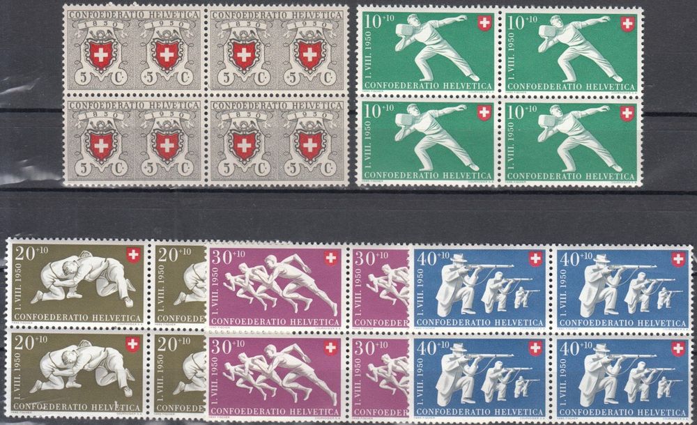 SBK B46 - B50 im 4er-Block (postfrisch) (Gebraucht) in Bürglen TG für CHF 20 – mit Lieferung auf ...