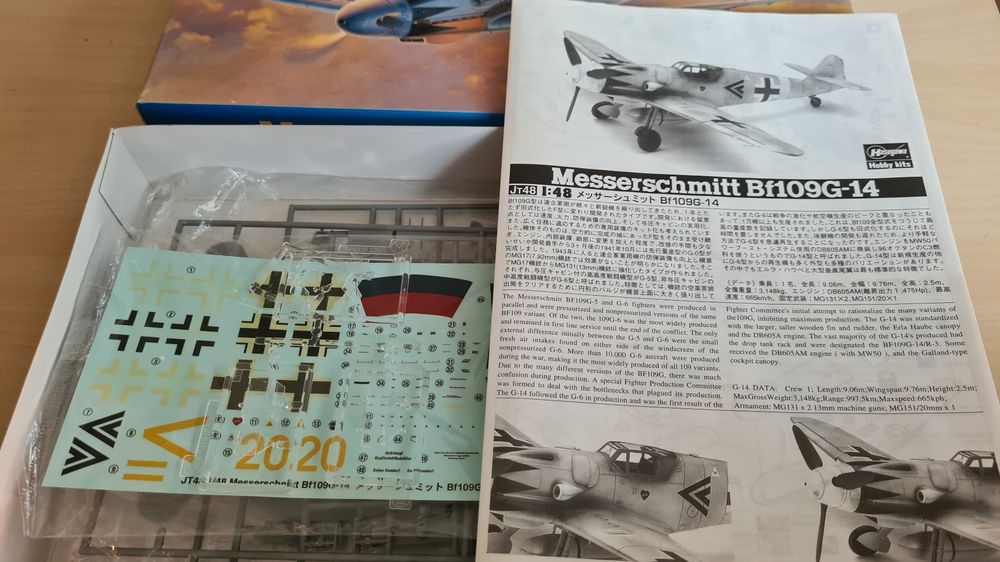 1:48 Messerschmitt Bf 109 G-14 Hartmann - Hasegawa 09148 (Gebraucht) in Bassersdorf für CHF 27 ...