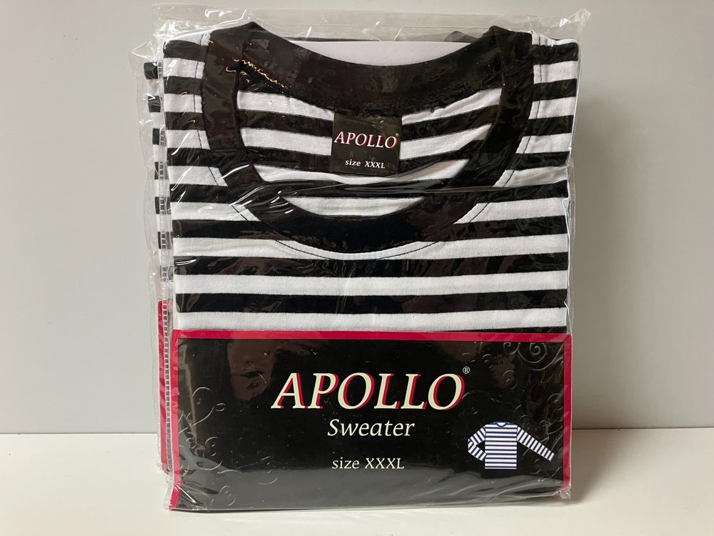 2x Apollo Langarm-Sweater XXXL Black-White NEU ab 1.-Fr (Neu (gemäss ...