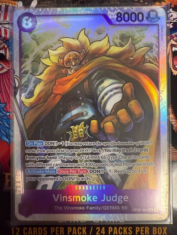 Vinsmoke Judge OP06-062 SR - One Piece Card Game (Neu (gemäss Beschreibung)) in Renens VD für ...