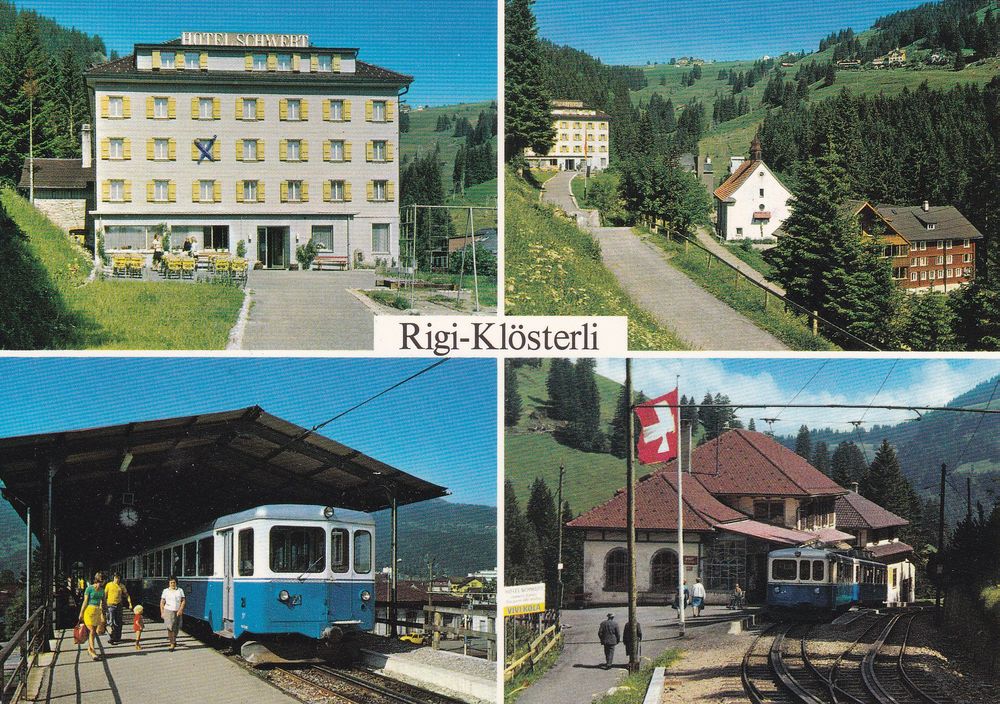 ARB Arth Rigi Bahn Goldau Klösterli 4-Bild AK Zahnradbahn (Gebraucht) in Luzern für CHF 1.5 ...