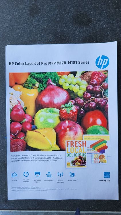 Laserdrucker HP MFP 181fw, nur 860 Ausdrucke. (Gebraucht) in Killwangen ...
