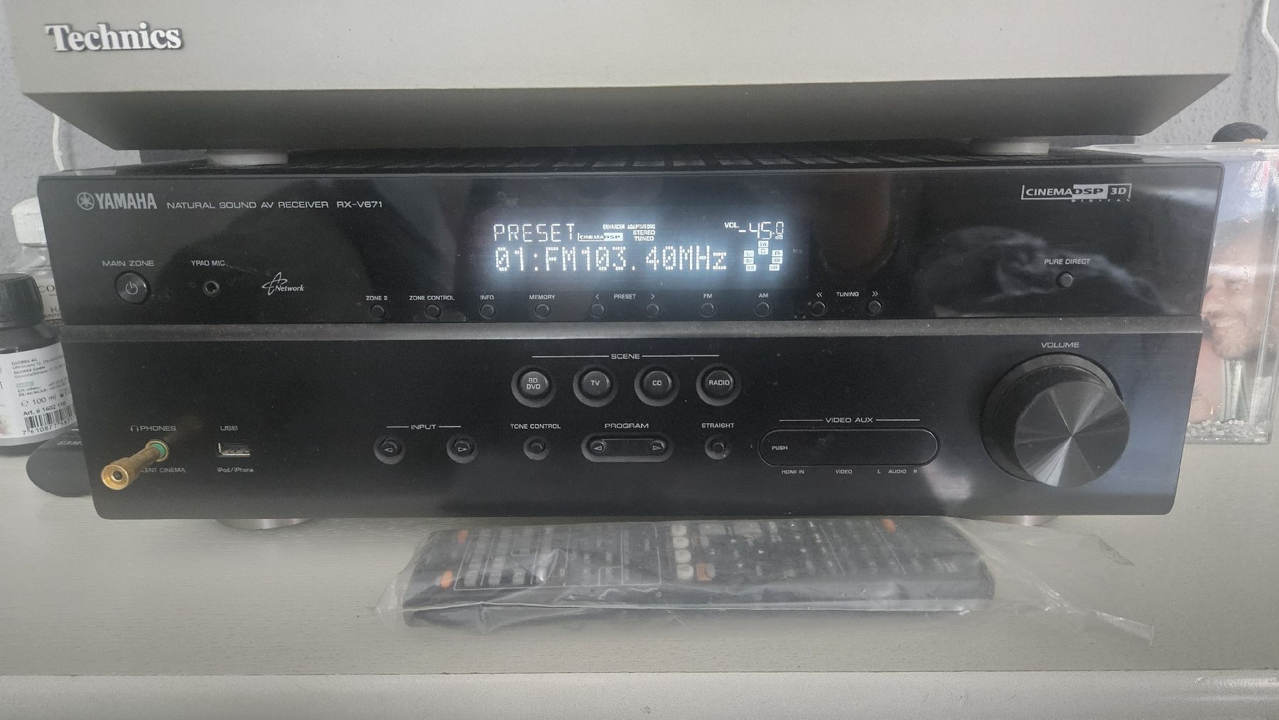 Yamaha Natural Sound AV Receiver RX-V671,7.2 tested, great! (Neu ...