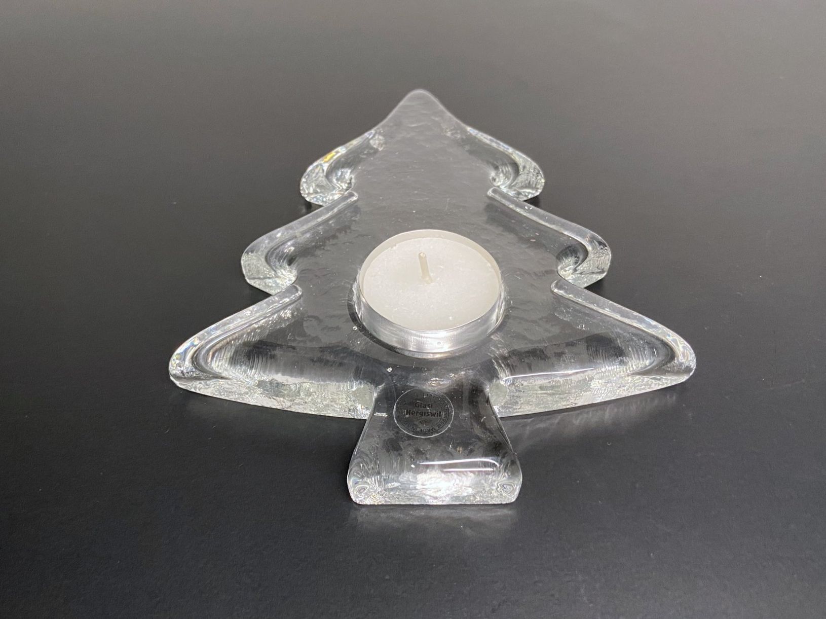 Grosser Tannenbaum Glas Teelicht 17 cm, Glasi Hergiswil (Gebraucht) in ...