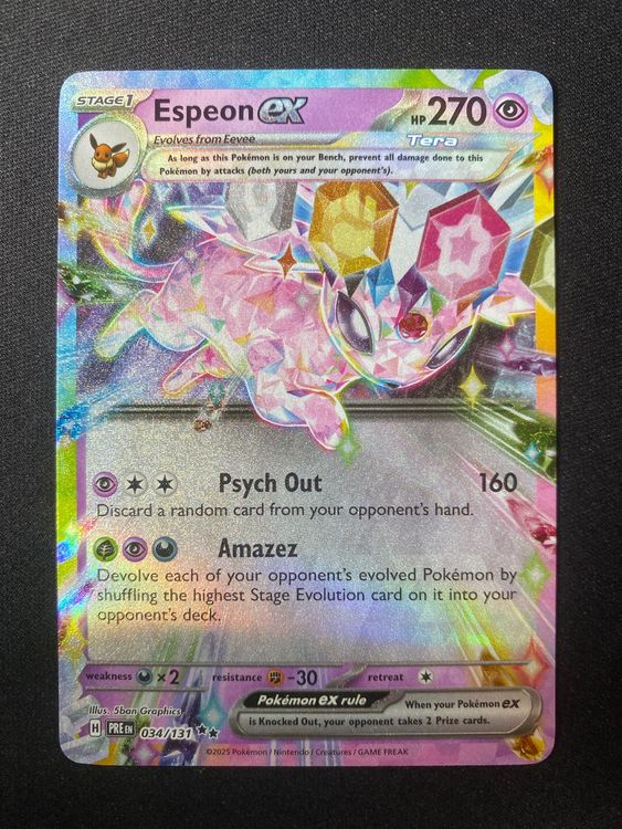 Espeon ex 34 - Psiana ex - Prismatic Evolutions - EN (Neu (gemäss ...