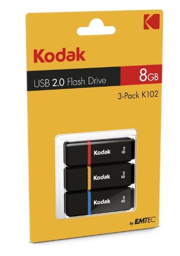Kodak USB Flash Drive Speicherstick 3er Set USB 8GB (Neu und ...