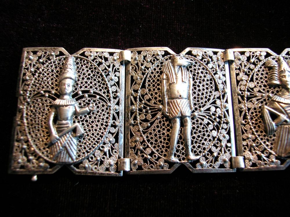 Vintage Armband Silber 835, Aegypten, ägyptische Gottheiten (Gebraucht) in Bern für CHF 51 – nur ...