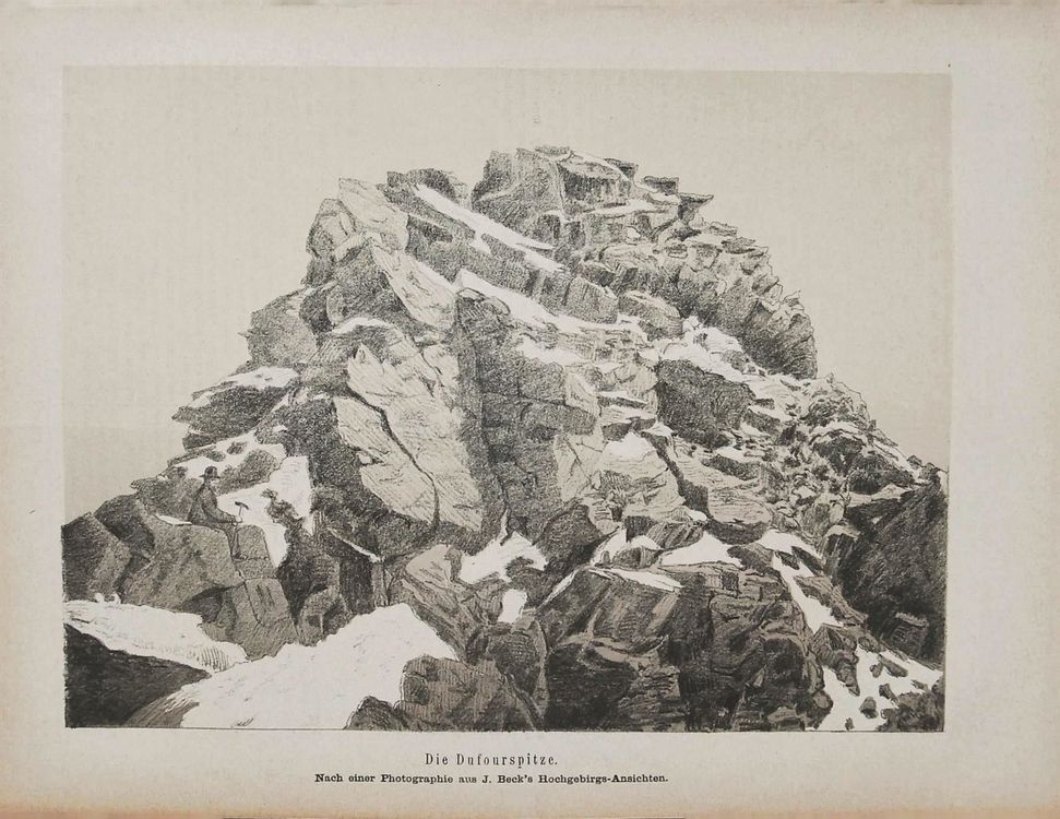 Dufourspitze Monte Rosa Tonlithographie (Gebraucht) in Rafz für CHF 45 – mit Lieferung auf ...