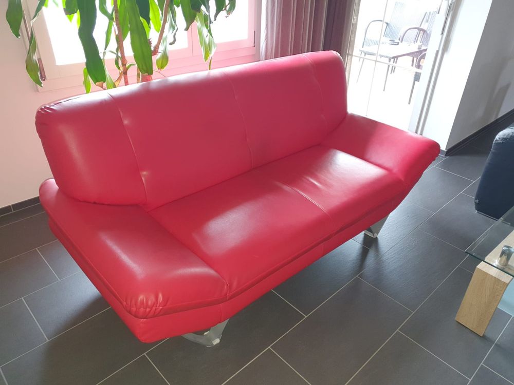 2er Sofa Rot | Kaufen auf Ricardo