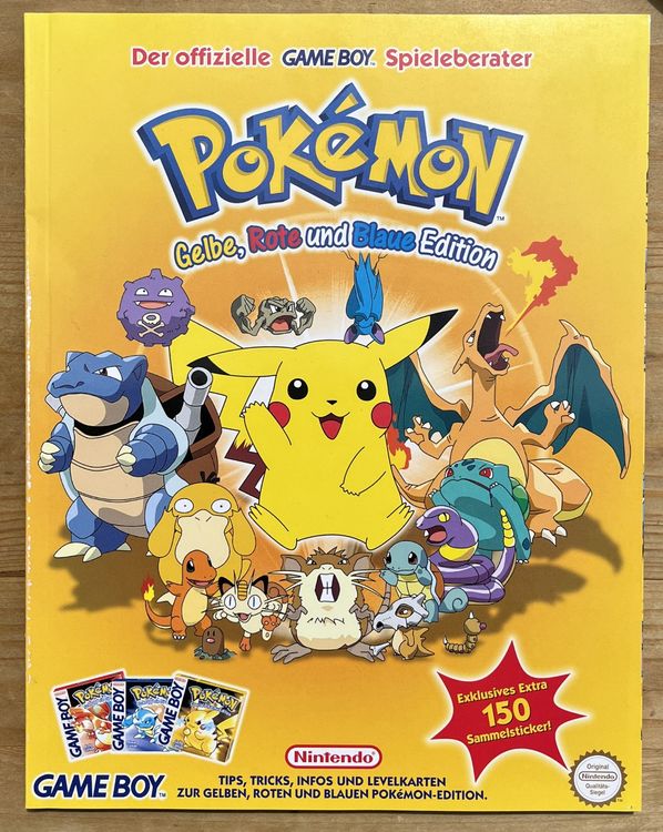 Pokémon Blau, Rot & Gelb Spieleberater Unbenutzt (Neu (gemäss ...
