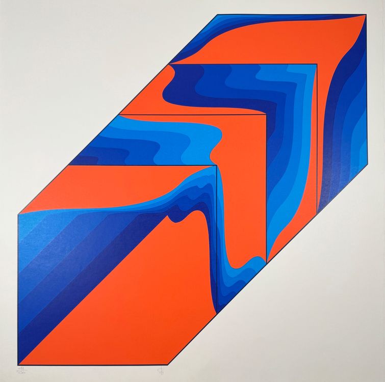 Serge Candolfi (1936) grosse Farbserigrafie (Gebraucht) in ...