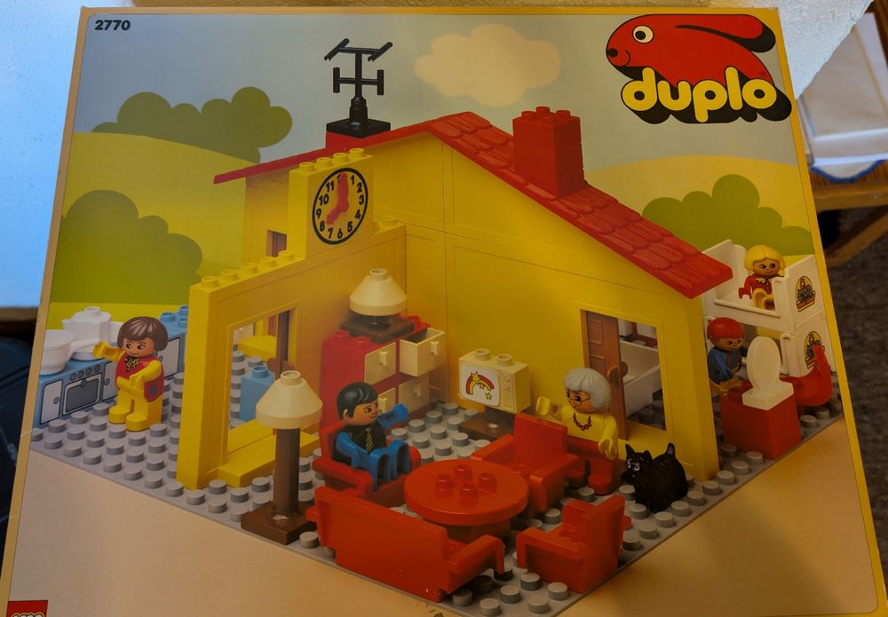 Lego Duplo Haus / Spielhaus Nr. 2770 aus den 80er Jahren (Gebraucht) in ...