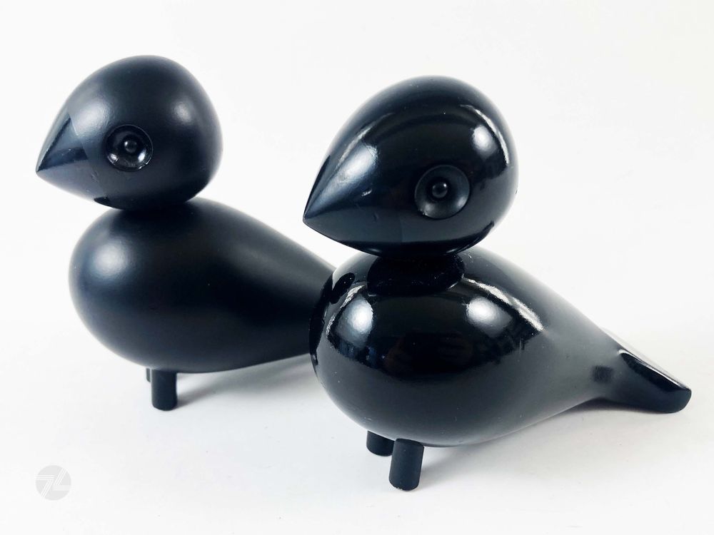 2 Vögel Schwarz KAY BOJESEN Figuren Modern Design 9cm (Gebraucht) in ...