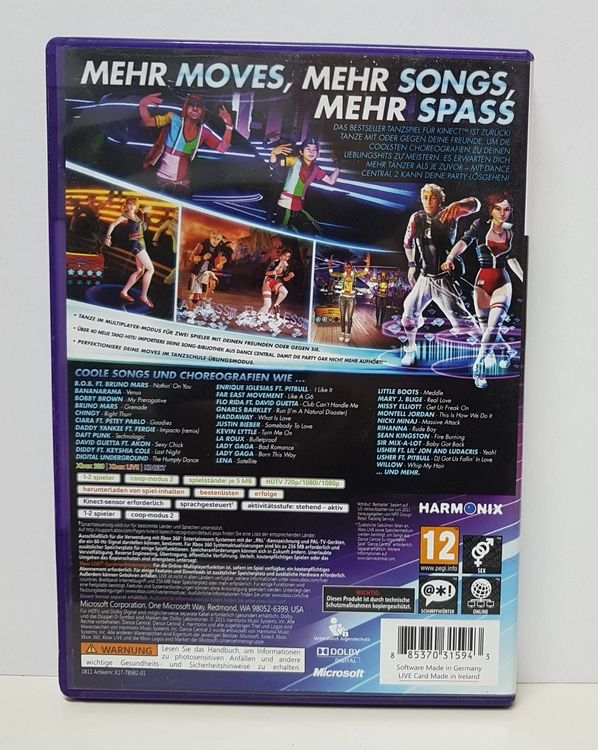 Kinect Dance Central 2 mehr Songs mehr Spass XB 360 | Kaufen auf Ricardo